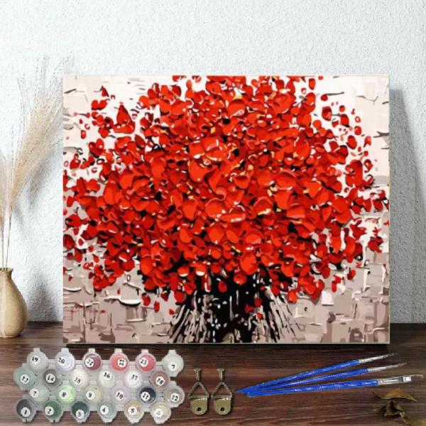 【発売日：2025年12月03日】商品説明<BR>商 品 名：情熱の紅花<BR>商品番号：WS-AE151<BR>セット内容：キャンバス(松木内枠入り)、エコアクリル絵具、絵筆（3本）、金属フック（ネジ付...