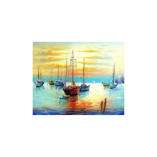 【発売日：2023年01月31日】商品説明<BR>商 品 名：漁船<BR>商品番号：WS-AE302<BR>セット内容：キャンバス(松木内枠入り)、エコアクリル絵具、絵筆（3本）、金属フック（ネジ付）、参...