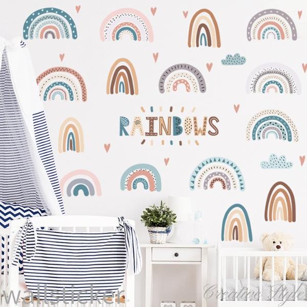 【商品説明】・商 品 名：ウォールステッカー アルファベット 子供部屋 RAINBOWS ディズニー 誕生日 可愛い 北欧 おしゃれ 猫 木 花 海 ウォールシール キリン &amp; 象さん・商品番号：WS-ZDB2107・材　　質：ポリ...