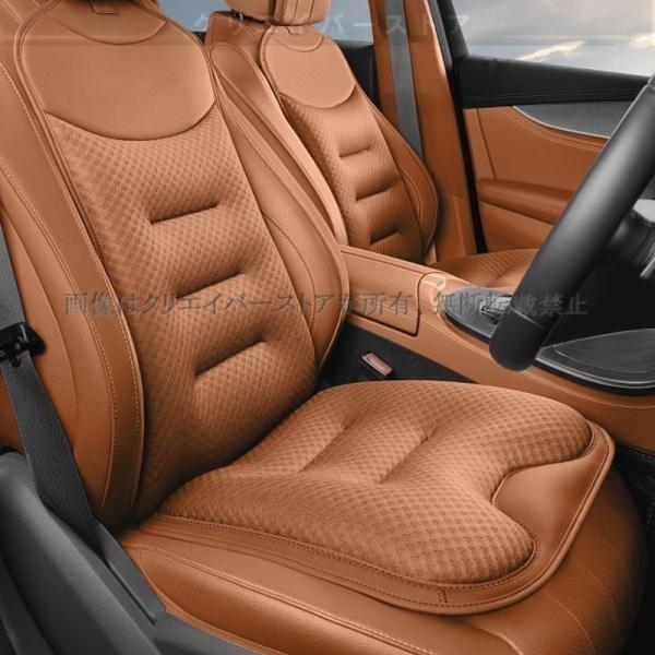プレオ RA1/2 車用カバーです。【商品情報】素材：シリコンゲル、ポリエステルカラー：ブラック、ワインレッド、ブラウン、オレンジ、アイボリーサイズ(厚さ４cm)：前座席シートカバー 約40cm×46cm×46cm後部座席カバー 約124c...