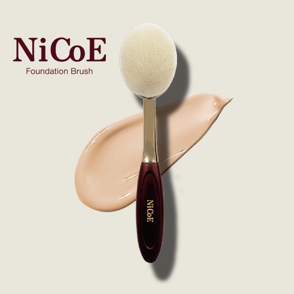 商品概要商品名 NiCoEファンデーションブラシ型番 C-NK001GB本体サイズ （約）38x40x160mm本体重量 （約）30g仕様 材質：毛／人工毛（特殊加工PBT）　　　ハンドル／ABSメーカー直販価格 13,200円（税込）