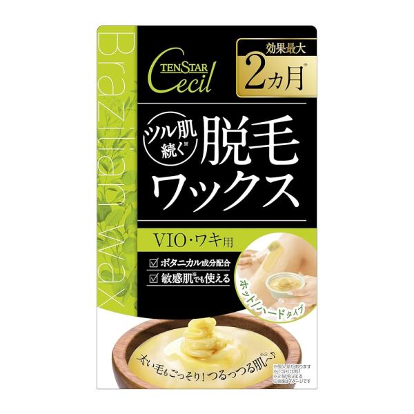 「商品情報」商品紹介●ボタニカル成分配合。敏感肌(※1)でも使える●肌にやさしいVIO用(ワキにも)脱毛ワックス●毛根からごっそり。ツルツル肌が最大2ヵ月続く。(※2)●ボタニカル成分配合だから、敏感肌(※1)でも使える。●濃密ワックスが肌...