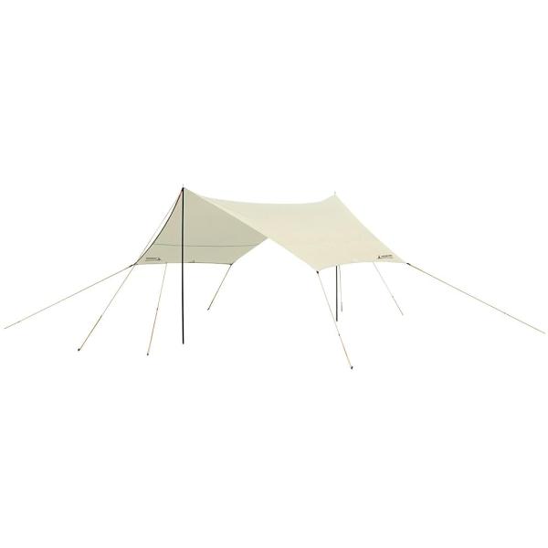 「商品情報」製品サイズ:(約)400×420×H220cm、パッキングサイズ:(約)62×13×13cm製品重量:(約)3.4kg材質:タープ/ポリエステルリップストップ210T(PU2,000mm)、ポール/スチール(粉末塗装)付属品:ペ...