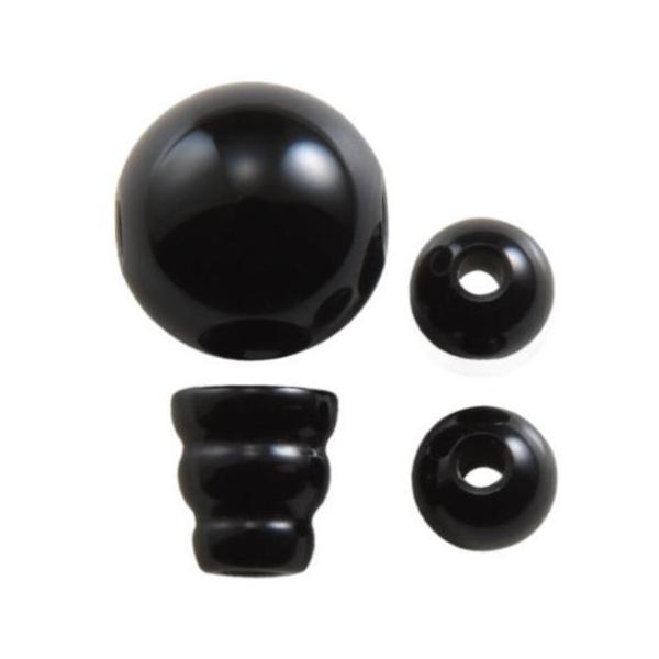 天然石で作られた、親玉・ボサ・二天玉のセットです。ハンドメイドでの数珠・念珠の製作にご使用ください。親玉はお釈迦様または阿弥陀様、ボサは菩薩様、二天玉は守り神になります。オニキス,オニックス,黒オニキス。【素材】サイズ誤差±0.5~1.0m...