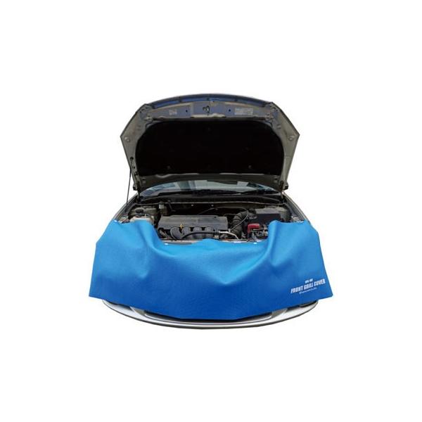 車を汚したり傷つけず安心して点検整備が行えます。ウレタン製の為、滑りにくくボディも傷つけません。フロントグリルカバーとフェンダーカバーを合わせてお使い頂くことでフロント周りを全面カバーすることが出来ます。プラスチック製フックを標準で付属。