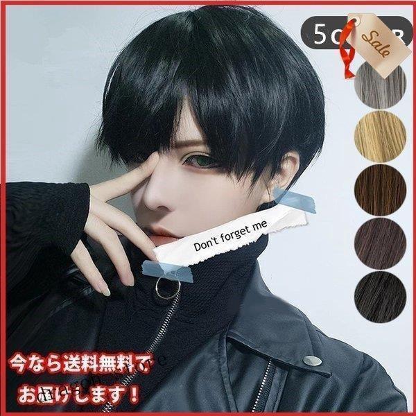 商品説明★セット内容:ウイッグ+専用ネット★サイズ:フリーサイズ（アジャスターで調整可能）前髪 約22cm 後髪 約28cm★カラー:5色A.ブラックB.ダークブラウンC.ナチュラルブラウンD.アッシュE.ゴールド★特 徴レディース、メンズ...