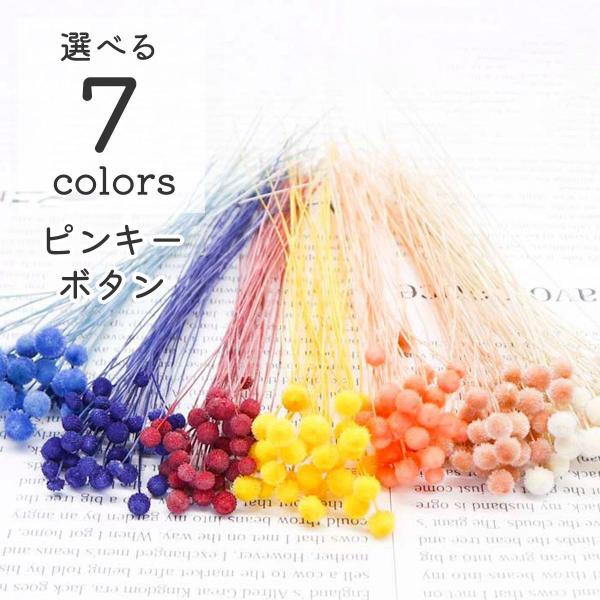 アレンジのポイントに使うとかわいい雰囲気が出るピンキーボタン。ハーバリウムやキャンドルに使いやすいドライフラワーのお花です。つぼみの部分を少しカットしてレジンに閉じ込めればピアスやイヤリングなど、小さい作品にもお使いいただけます。【商品仕様...