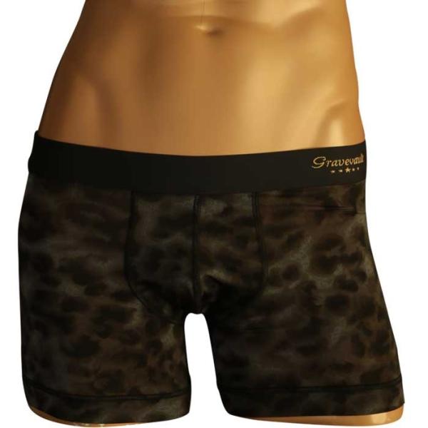 グレイブボールト ボクサーパンツ GRAVEVAULT LEOPARD ショートボクサー S,M,L