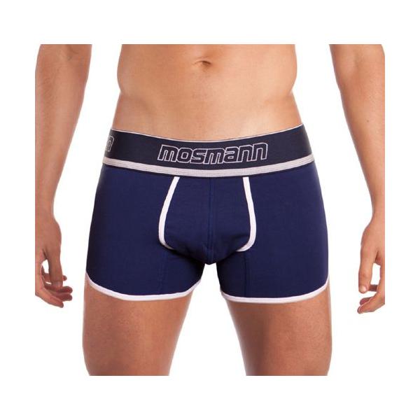 MOSMANN CLASSIC BOXER BRIEF NAVY SOLID  S/XL　