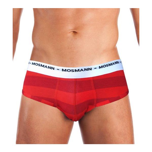 MOSMANN ECO STRIPE RED Brief S/XL