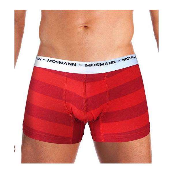 MOSMANN ECO STRIPE RED BOXER BRIEF S/XL