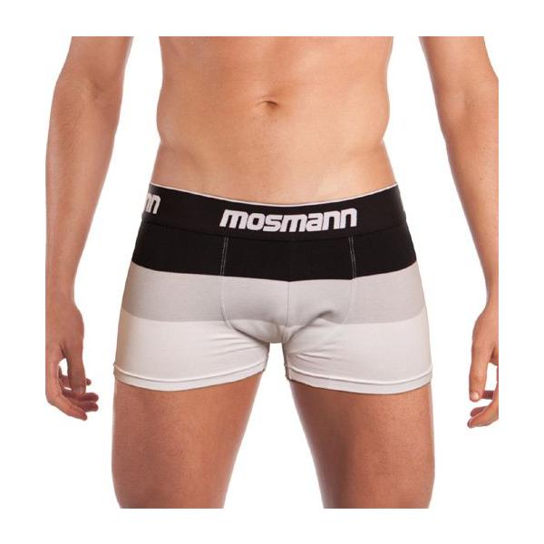 MOSMANN ESSENTIAL BOXER BRIEF DARK BLACK/GRAY S/XL