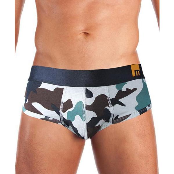 MOSMANN M-series GREEN CAMOUFLAGE PRINT Brief S/XL