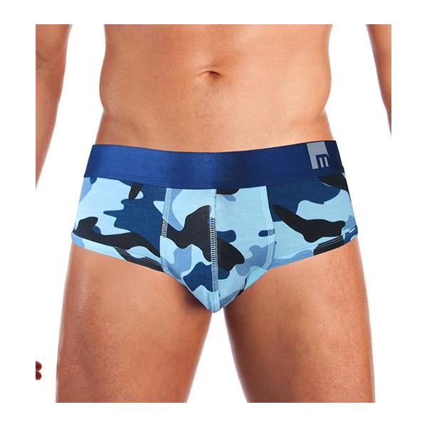 MOSMANN M SERIES CAMOUFLAGE PRINT Brief Blue S/XL