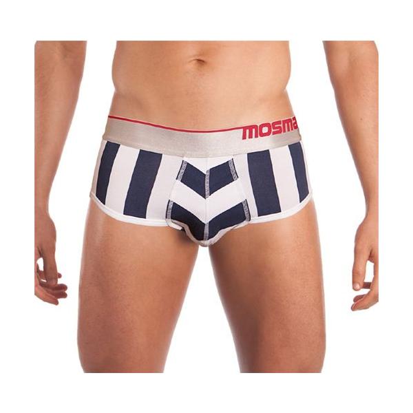 MOSMANN SILVER BRIEF NAVY   S/XL