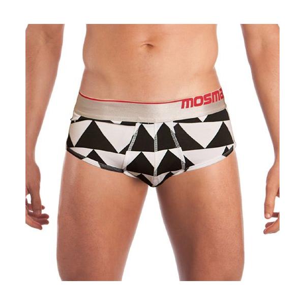 MOSMANN SILVER BRIEF BLACK/WHITE PRINT   S/XL