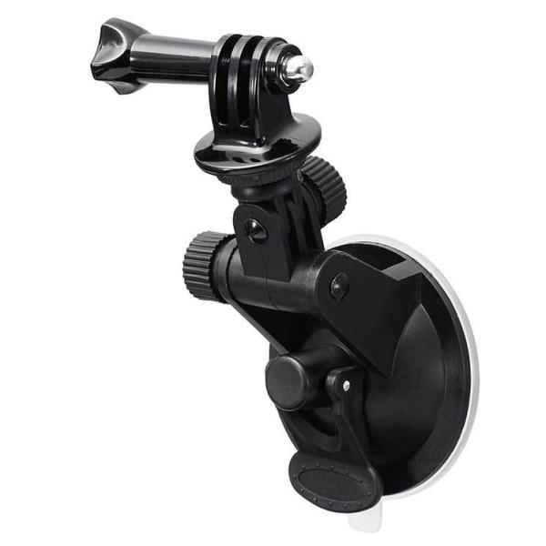 GoPro HERO9/8/7/6/5/MAXなどのアクションカメラを車のフロントガラスや窓ガラスなどの様々な平滑面に取り付け可能な吸盤型マウント■対応機種：GoPro HERO9/8/7/6/5/MAX ■セット内容：吸盤マウント本体、三...