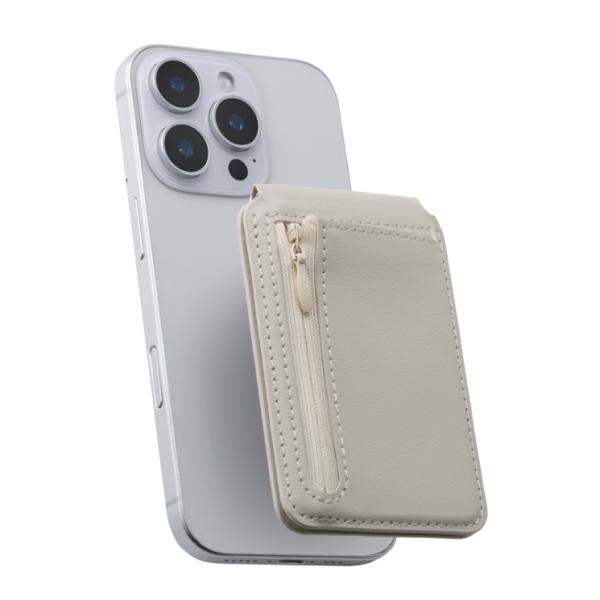 【商品説明】iPhoneに便利をプラス!MagSafeで簡単に着脱できる、MAGKEEPシリーズのカードウォレットスタンドです。スマートフォンとICカードの干渉を防ぐ磁気防止シート付きで、改札を通るときもスムーズ。ファスナーポケットには小銭...