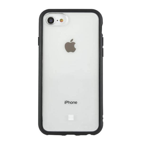 対応:iPhone SE 第3世代 第2世代 8 7 6s 6デザイン:ブラック説明:PC+TPU一体成型のハイブリッド構造による耐衝撃タイプ。キズを防ぎ、軽微な振動や衝撃から守ります。持ちやすさを追求した形状とTPU素材特有のゴムのような...