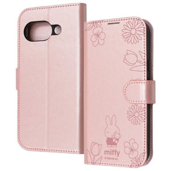 【対応機種】Google Pixel 9a【デザイン・カラー・種類】ミッフィー_ピンクフラワー【商品説明】カードが入れられる大容量な収納ポケット軽量で薄く持ち運びしやすい動画視聴などに便利なスタンド機能付きケースの蓋を閉じたまま通話が可能【...