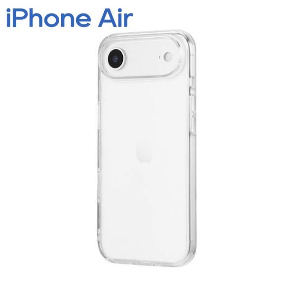 【対応機種】iPhoneAir【デザイン・カラー・種類】クリア【商品説明】【耐衝撃】 硬く高透明なポリカーボネートと、柔らかく耐衝撃性に優れたTPUのハイブリッドケース/角に衝撃を吸収するエアクッションを搭載/柔軟性があり着脱が簡単/ボタン...