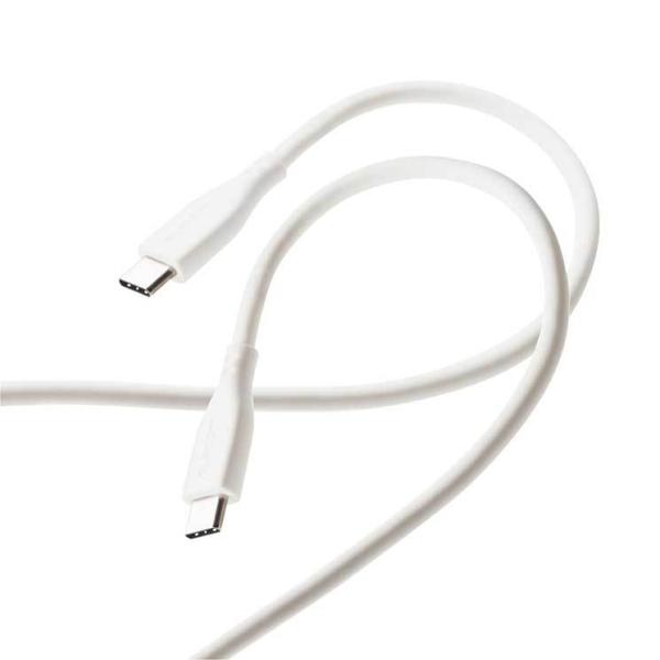 シリコン素材を採用した柔らかく、なめらかな手触りのUSBケーブルです。 折り癖のつきにくさと高い耐久性を兼ね備えているので、モバイル用として束ねて持ち運ぶのにおすすめです。 USB Power Delivery(最大60W)に対応し、スマー...