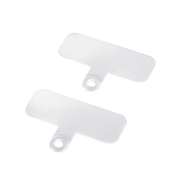 対応:スマートフォン種類:クリア説明:スマートフォンとケースの間に挟むだけでストラップホールを追加できる、1口タイプのストラップホールシートです。お使いのスマホケースにストラップホールがなくても、ケースのケーブル穴に通すだけで使用できます。...