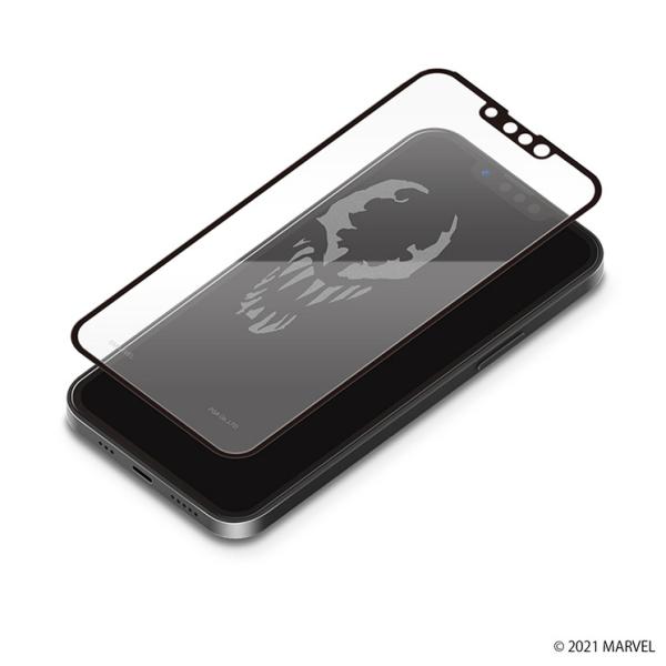 対応:iPhone 13 13Proデザイン:ヴェノム説明:端末の液晶画面をOFFにする事でディズニーキャラクターデザインが浮かび上がる抗菌液晶全面保護ガラスです。高光沢・光線透過率90％のガラスを採用し、美しい映像や画像をお楽しみ頂けます...