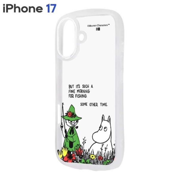 【対応機種】iPhone 17【デザイン・カラー・種類】ムーミン＆スナフキン2【商品説明】衝撃に強い安心感を兼ね備えたハイブリッドケース。背面には傷に強いポリカーボネート、側面には厚みのあるTPU素材を使用し、高いフィット感と耐衝撃性を実現...