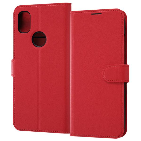 対応:あんしんスマホ KY-51B<br>デザイン:レッド<br>説明:便利な機能を豊富に揃えた、手帳型ケースの決定版。カードポケット・大きめ収納ポケット付き。マグネット式なのでケースの開閉が簡単に行える。動画視聴な...