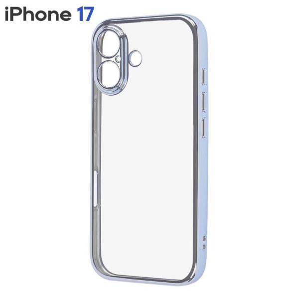 【対応機種】iPhone 17【デザイン・カラー・種類】ライトブルー【商品説明】艶のあるメタリックな光沢感が魅力のソフトケース。全体をTPU素材で仕上げ、やわらかく端末にフィットします。マイクロドット加工により、密着痕がつきにくく、見た目も...