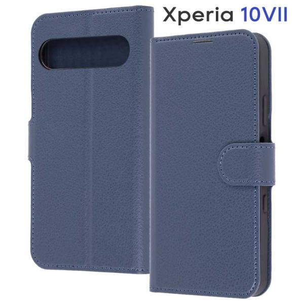 【対応機種】Xperia 10 VII【デザイン・カラー・種類】ダークネイビー【商品説明】衝撃に強く、日常使いに便利な多機能手帳型ケース。軽量設計で持ち運びやすく、フラップを閉じたまま通話もできます。カード収納・スタンド機能・マグネット開閉...