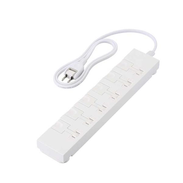 吊り穴・フック付きで床面以外にも設置して使えるので、座ったままでの抜き挿しにも便利です。■差込口仕様：2ピン ■差込口個数：6個口 ■差込口間隔：40mm(差込口中心間寸法) ■プラグ仕様：2ピン ■ACコード長：約1m ■定格：15A、1...