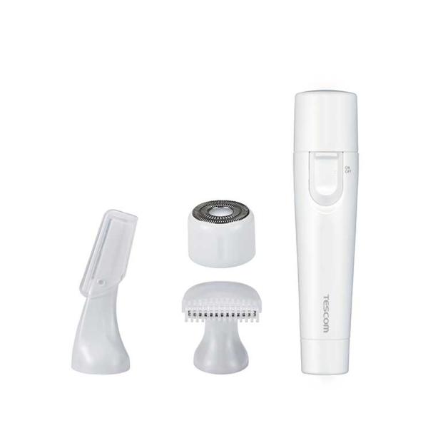 対応:フェイスシェーバー種類:ホワイト説明:1台で全身くまなくトータルケア。3種類のアタッチメントの使い分けで、全身つるすべシェービング■本体寸法：高さ / 120mm、幅 / 28mm、奥行き / 29mm(キャップ付き) ■本体質量：5...