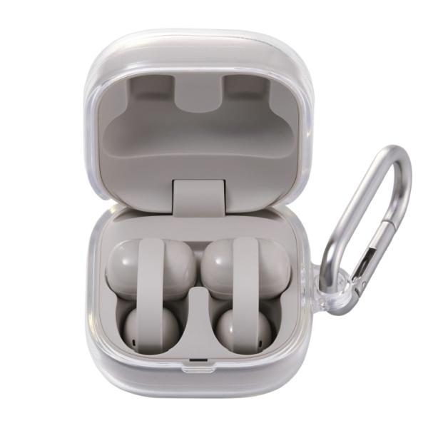 【商品説明】美しい透明感で本体デザインをそのまま楽しめる、LinkBuds Clip用クリアソフトケースです。強じんな耐久性としなやかな弾力性をあわせ持つTPU(熱可塑性ポリウレタン)素材が、日常の持ち運びや不意の落下による衝撃や傷から本体...