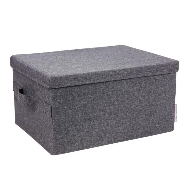 Bigso Box of Sweden のインテリア収納「Box Storage」3サイズ揃えると、インテリアにもなる、「見せる収納ケース」！使わないときはフラットに折り畳めます。サイズ：L35 x W26 x H19 cm（折り畳み時 -...