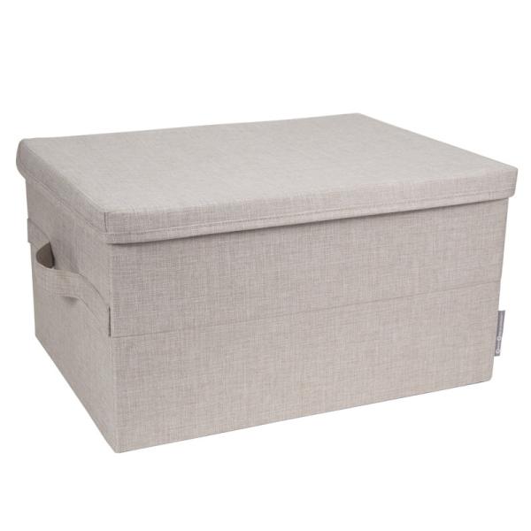 Bigso Box of Sweden のインテリア収納「Box Storage」3サイズ揃えると、インテリアにもなる、「見せる収納ケース」！使わないときはフラットに折り畳めます。サイズ: 45 x W34 x H25 cm （折り畳み時 ...
