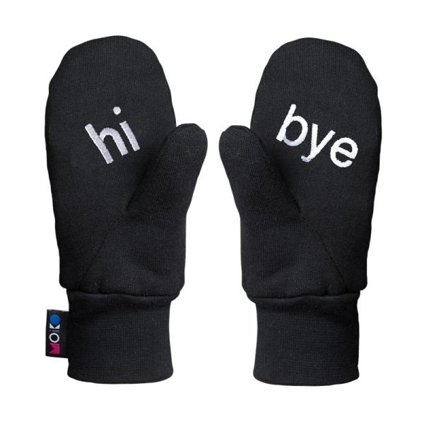 フィンランドのユニークな発想が光るブランド「Moiko」。友達に右手で「やぁ」、左手で「じゃあね」とご挨拶。ちょっと声がかけにくいとき、使ってみてください。品質：100％コットン・ジャージーライナー：ポーラーフリース(100%ポリエステル）...