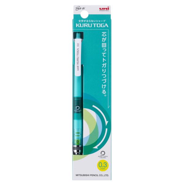 ≪商品スペック≫○商品名:クルトガ スタンダード○品番:M34501P.GTQ ○機能:シャープ ○小売価格（税別）:450円○JAN:4902778280416○軸色:Gターコイズ○シャープ芯径: 0.3mm