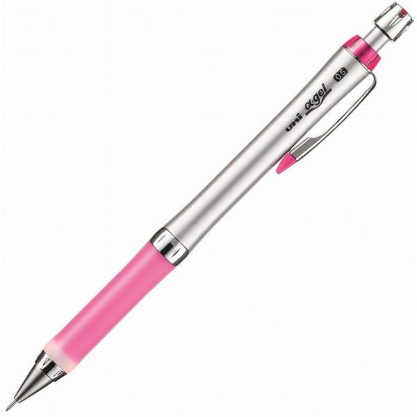 ≪商品スペック≫○商品名:ユニ アルファゲル（スリムタイプ）○品番:M5807GG1P.66 ○機能:シャープ ノック式○小売価格（税別）:800円○JAN:4902778810057○軸色:ローズピンク○シャープ芯径:0.5mm○軸径φ×...