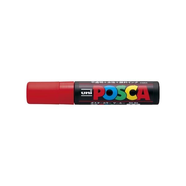 ≪商品スペック≫○商品名:ポスカ（POSCA)○品番:PC17K.15     ○機能:極太角芯 水性マーカー○小売価格:600円○JAN:4902778172766○インク色:赤○軸径φ×厚さ×全長:28mm×28mm×157mm○重量:...