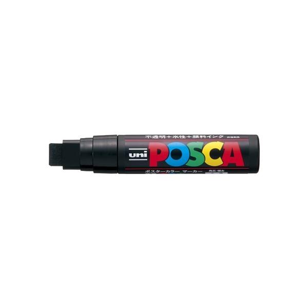 ≪商品スペック≫○商品名:ポスカ（POSCA)○品番:PC17K.24     ○機能:極太角芯 水性マーカー○小売価格:600円○JAN:4902778172742○インク色:黒○軸径φ×厚さ×全長:28mm×28mm×157mm○重量:...
