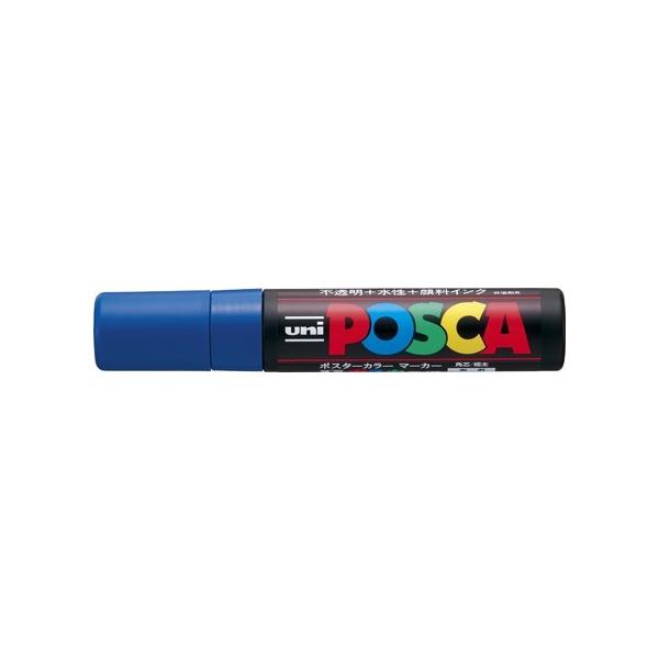 ≪商品スペック≫○商品名:ポスカ（POSCA)○品番:PC17K.33     ○機能:極太角芯 水性マーカー○小売価格:600円○JAN:4902778172780○インク色:青○軸径φ×厚さ×全長:28mm×28mm×157mm○重量:...
