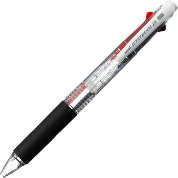 ≪商品スペック≫○商品名:ジェットストリーム○品番:SXE230007.T ○機能:２色ボールペン ノック式○小売価格（税別）:300円○JAN:4902778167939○軸色:透明○インク色:黒・赤○ボール径:0.7mm○軸径φ×厚さ×...
