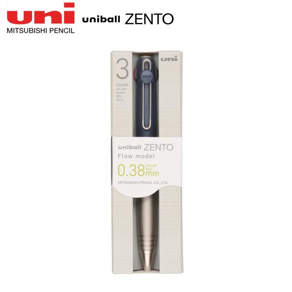 ZENTOインクを搭載した、3色ボールペン。アルマイト塗装を施したアルミ製のグリップと、可動式カラークリップ。適度な重量感が流れるような書き心地を生み出します。≪商品スペック≫○商品名:ユニボール ゼント フローモデル 3色ボールペン○品番...