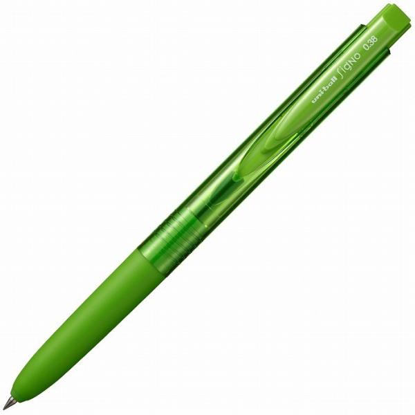 ≪商品スペック≫○商品名:ユニボール シグノ RT1○品番:UMN155N38.5 ○機能:単色 ノック式○小売価格（税別）:150円○JAN:4902778142608○軸色:ライムグリーン○インク色:ライムグリーン○ボール径:0.38m...