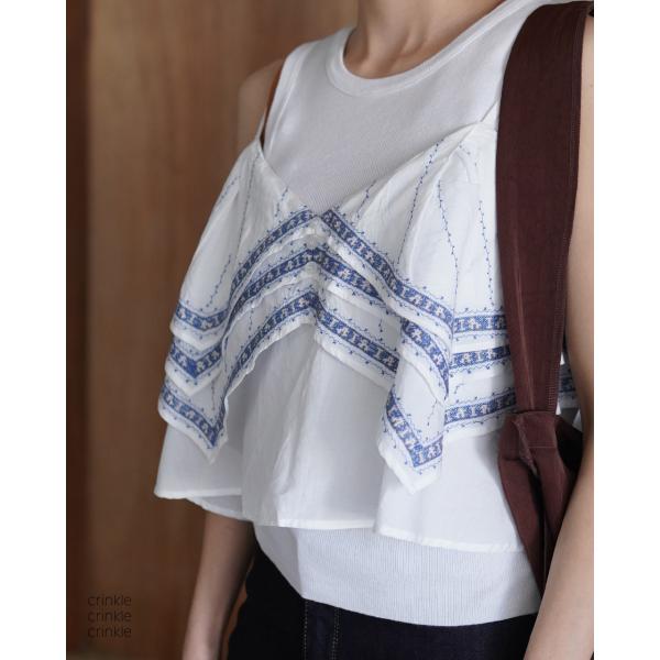 【発売日：2026年04月21日】■sizeFREE 身幅47-53 肩紐の長さ22.5-38                                   ■Made in India■materialコットン100%＜刺繍糸＞ポリ...