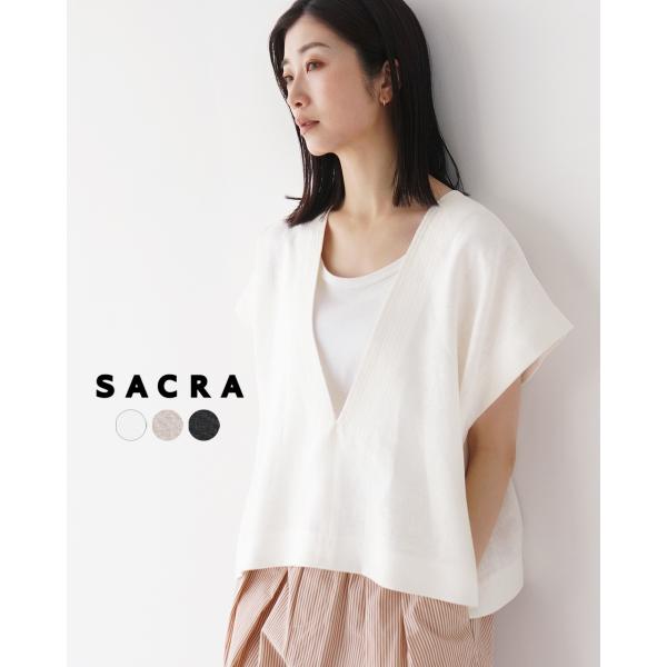 SACRA(ファッション) サクラ SACRA リネンベスト レディース SACRA(ファッション) サクラ SACRA リネンベスト レディース