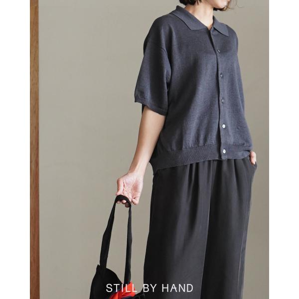 【発売日：2026年04月27日】■sizeF 着丈52 身幅55 肩幅49 袖丈21.5                                 ■Made in Japan■materialリネン75% 綿25%■メール便 不可...