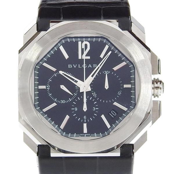 【管理番号】I120224043【アイテム】腕時計【ブランド】ブルガリ（BVLGARI）【モデル名】オクト ヴェロチッシモ【型番】BG041SCH【ライン】裏スケ【シリーズ】cal.328【対象】メンズ【シリアル】PO03**【素材】ステン...